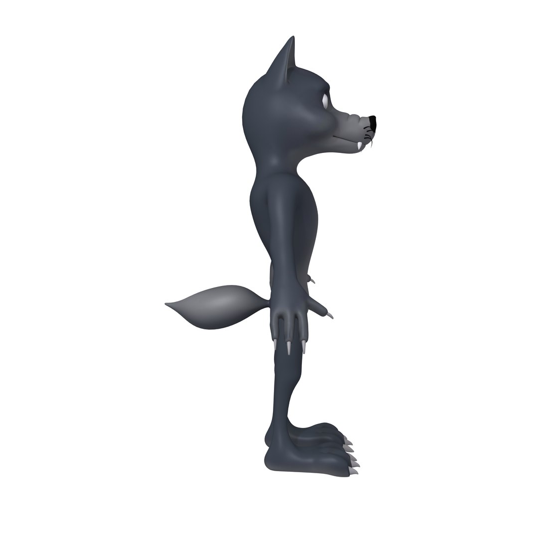 3D Wolf Cartoon Model - TurboSquid 1587777