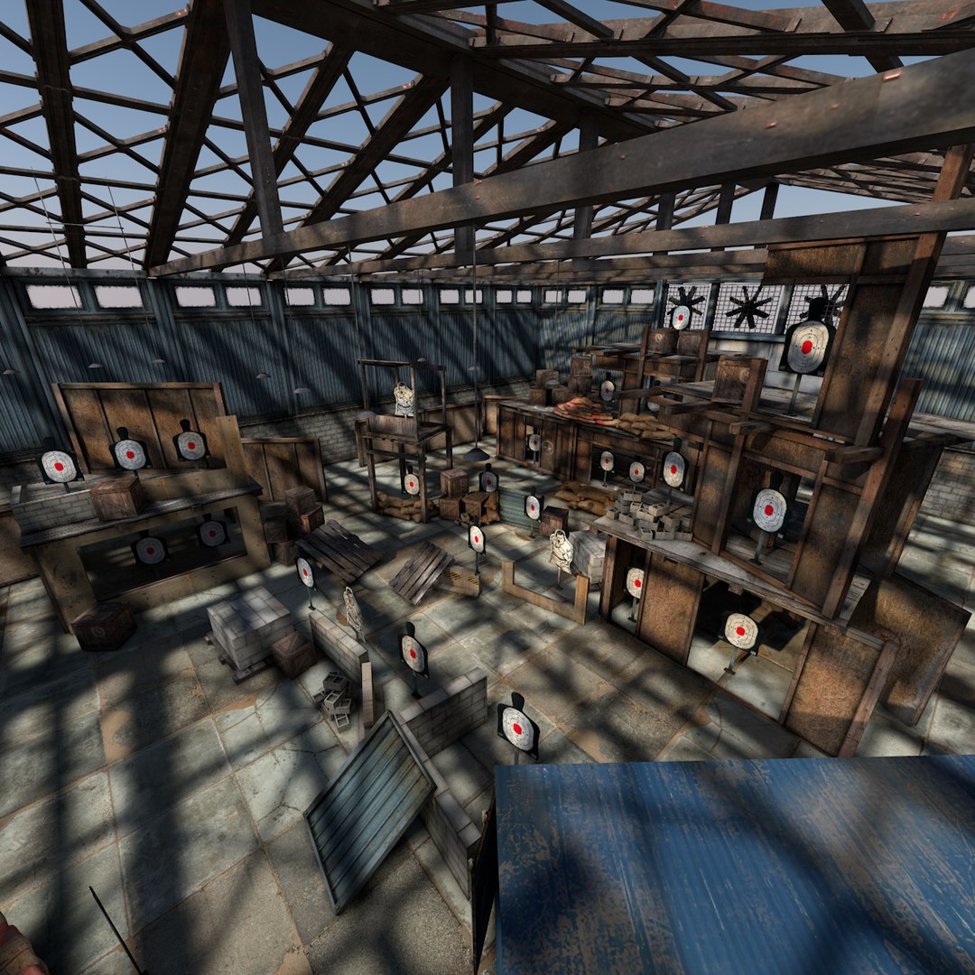 3d Model Warehouses Shooting Gallery