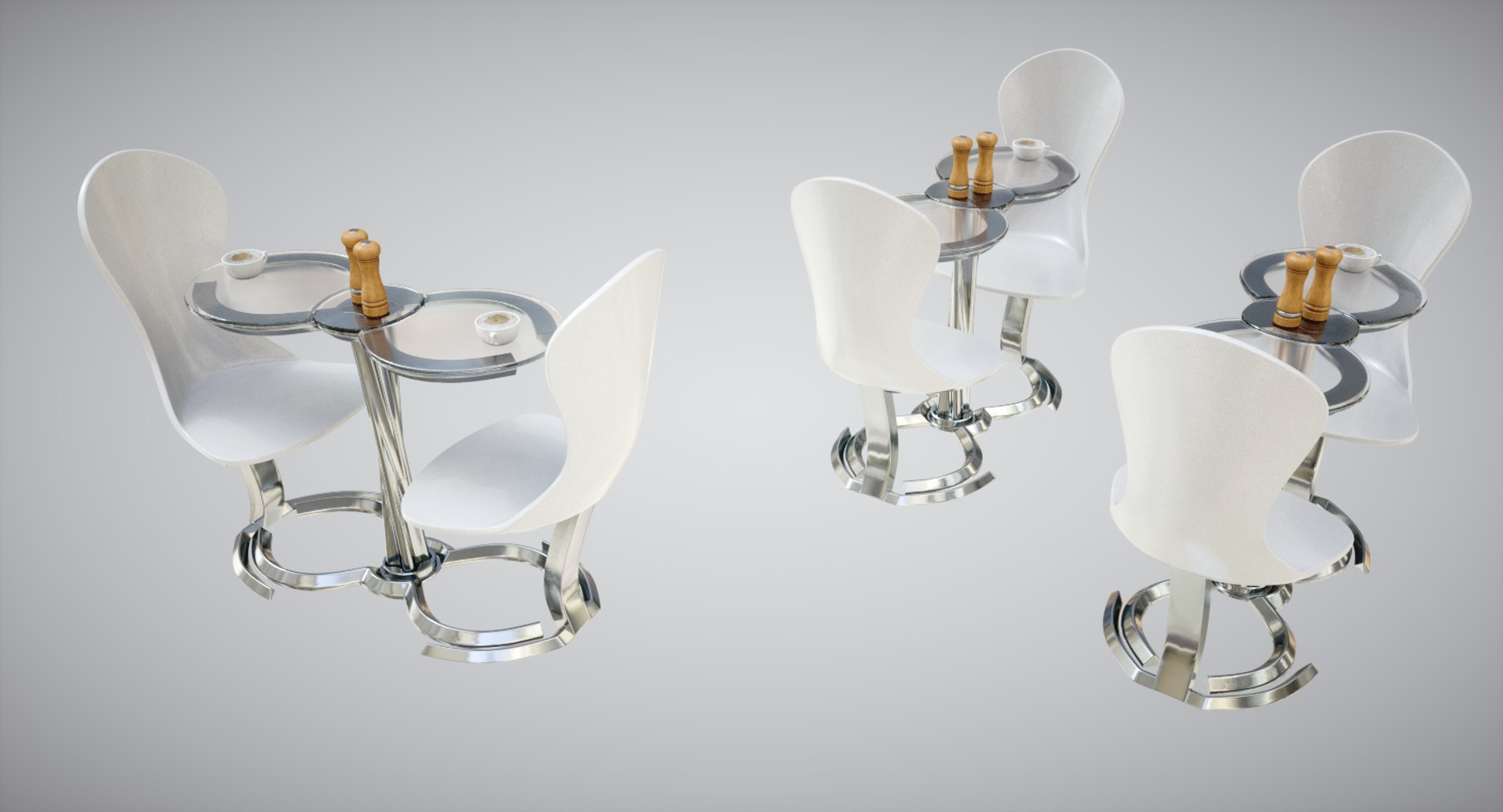 Chair Table Infinity 3D Model - TurboSquid 1279876