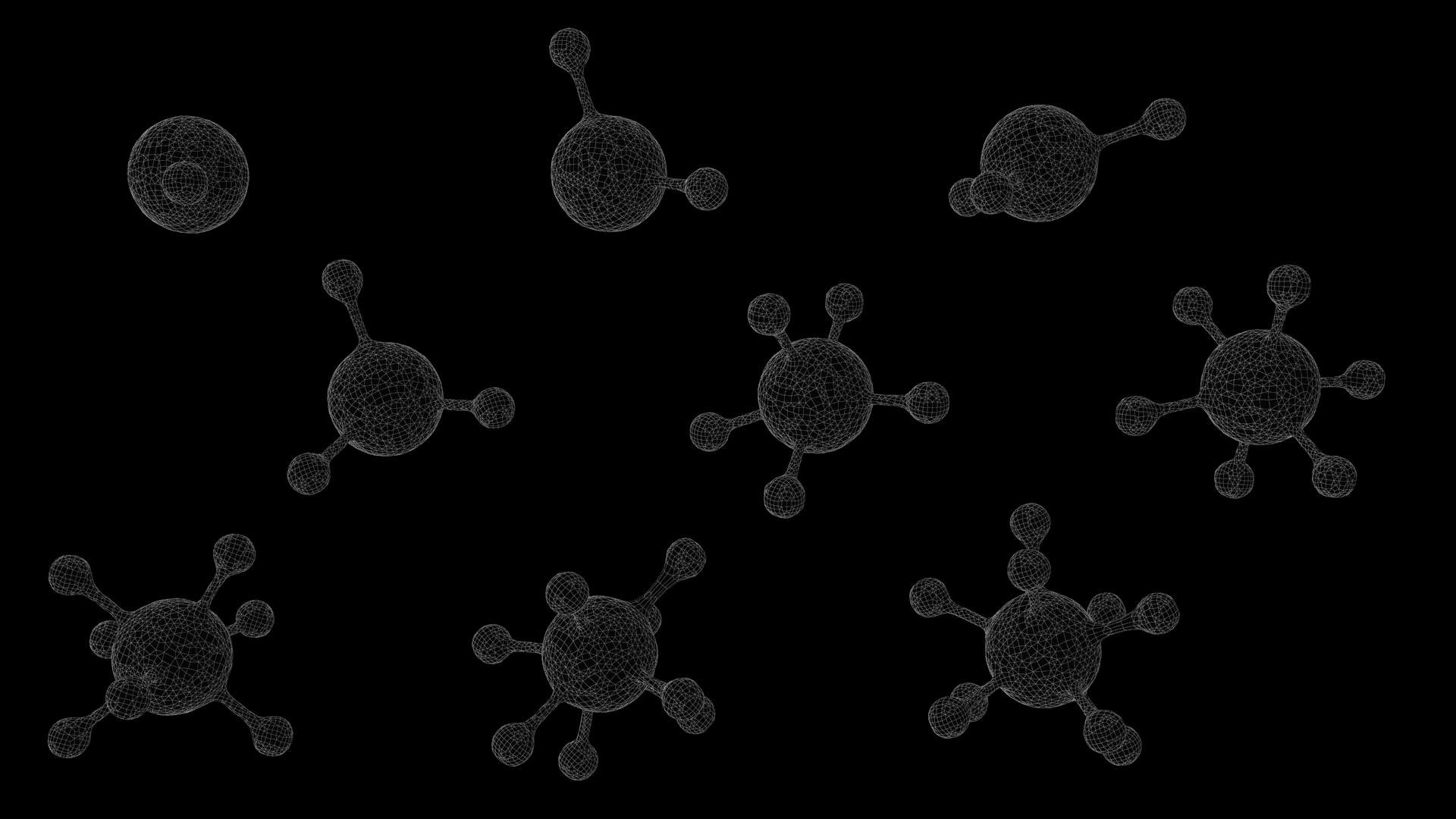 Molecules 9 - 3D Model - TurboSquid 1572233