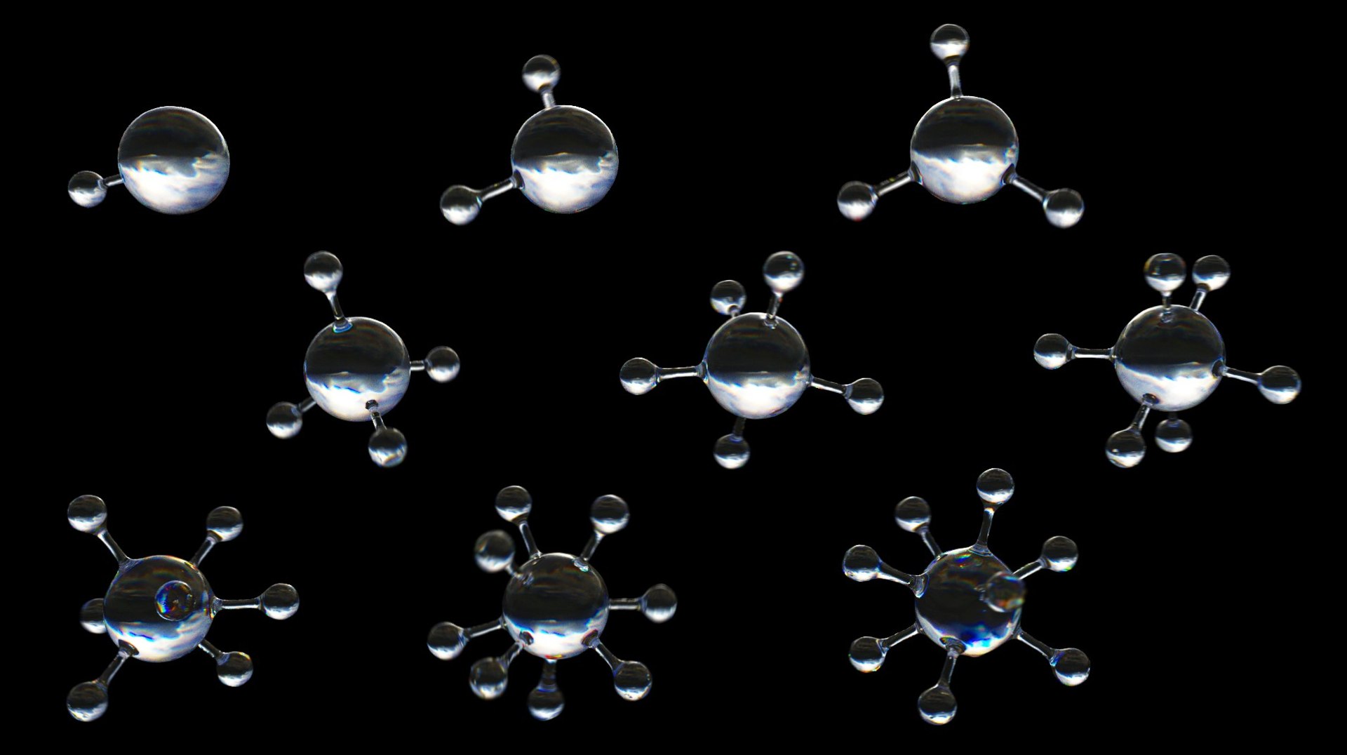 Molecules 9 - 3D Model - TurboSquid 1572233