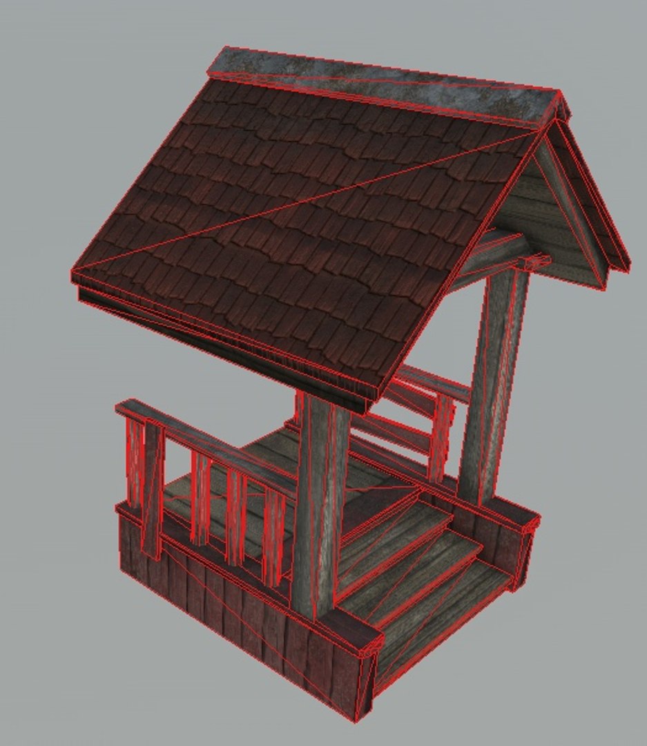 Wooden Porch 3D Model - TurboSquid 1297130