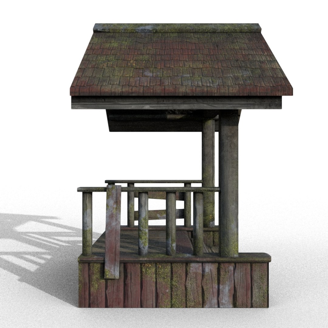 Wooden Porch 3D Model - TurboSquid 1297130