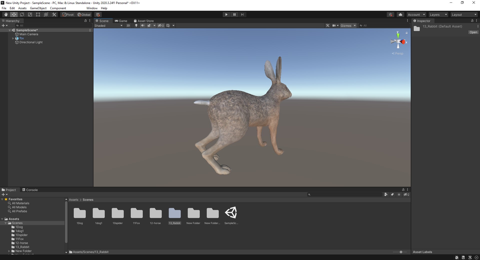 3D Bouncy Bunny 3D Rabbit Model Realistic Hare Toon Low-poly 3D Model ...