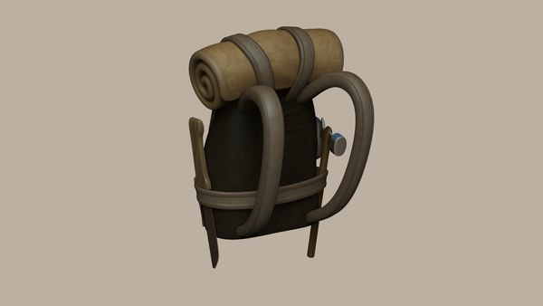 Backpack - adventurer character 3D model - TurboSquid 1665400