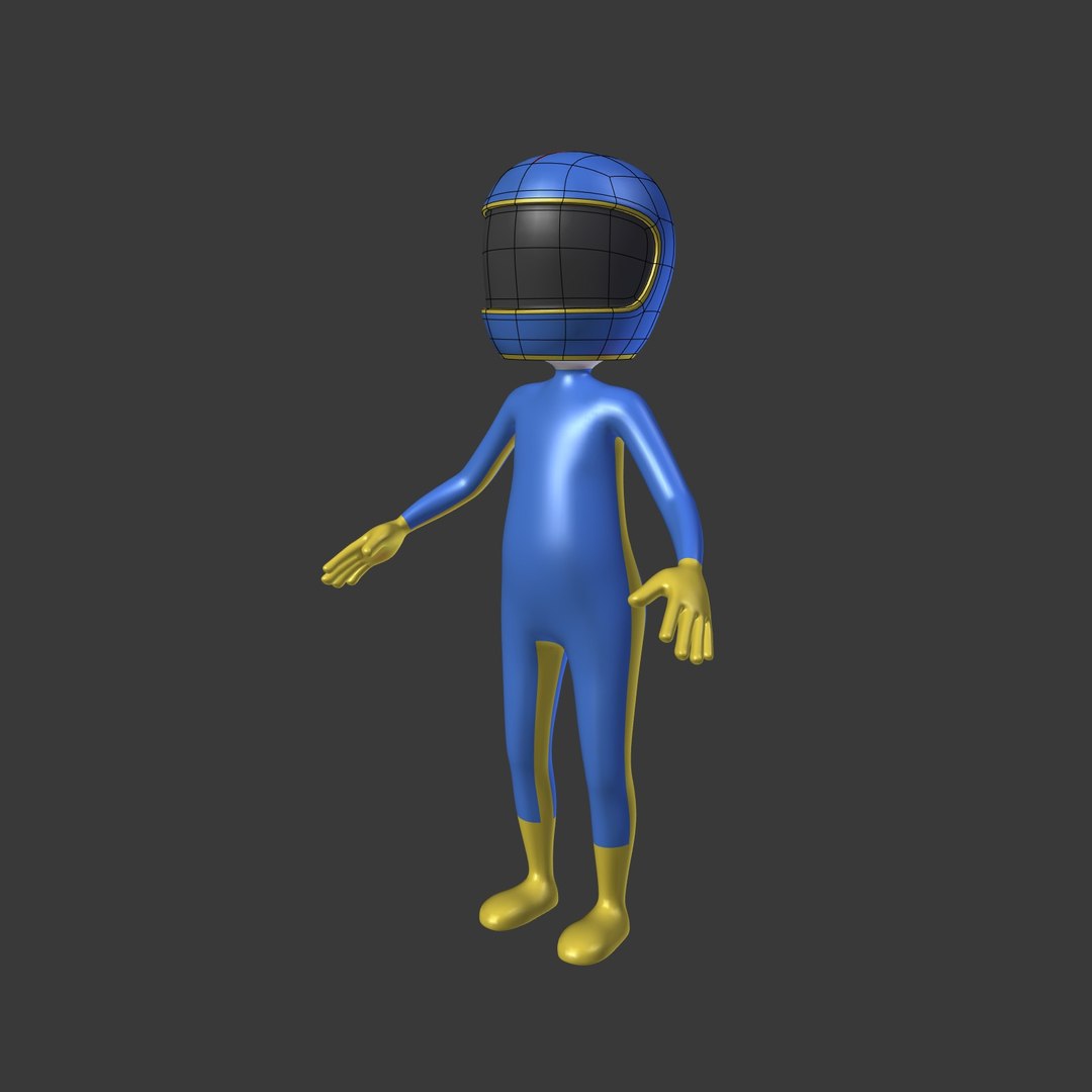 Cartoon Driver Model - TurboSquid 1390548