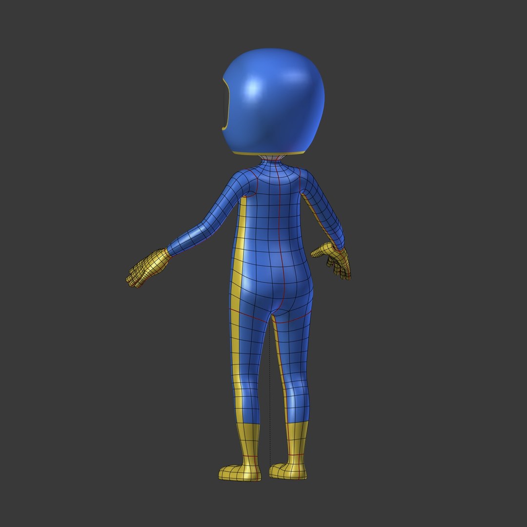 Cartoon Driver Model - TurboSquid 1390548