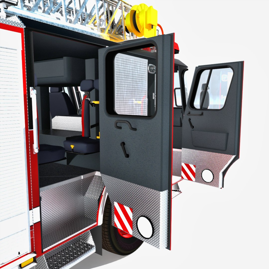 Aerial Ladder Model - TurboSquid 1221310