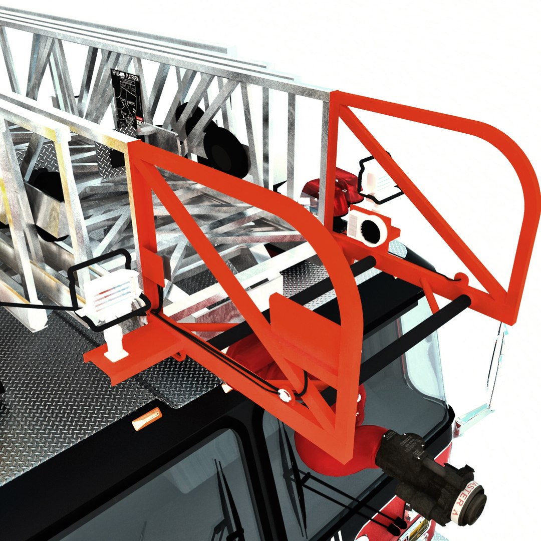Aerial Ladder Model - TurboSquid 1221310