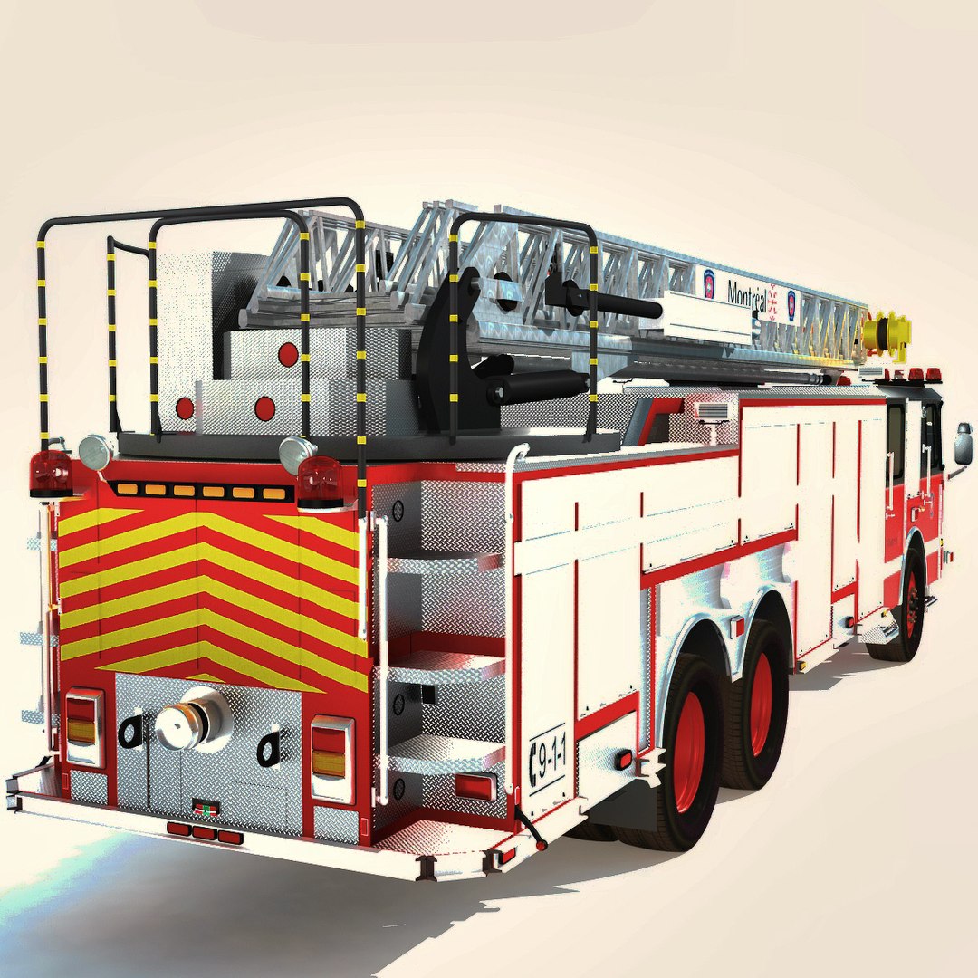 Aerial Ladder Model - TurboSquid 1221310