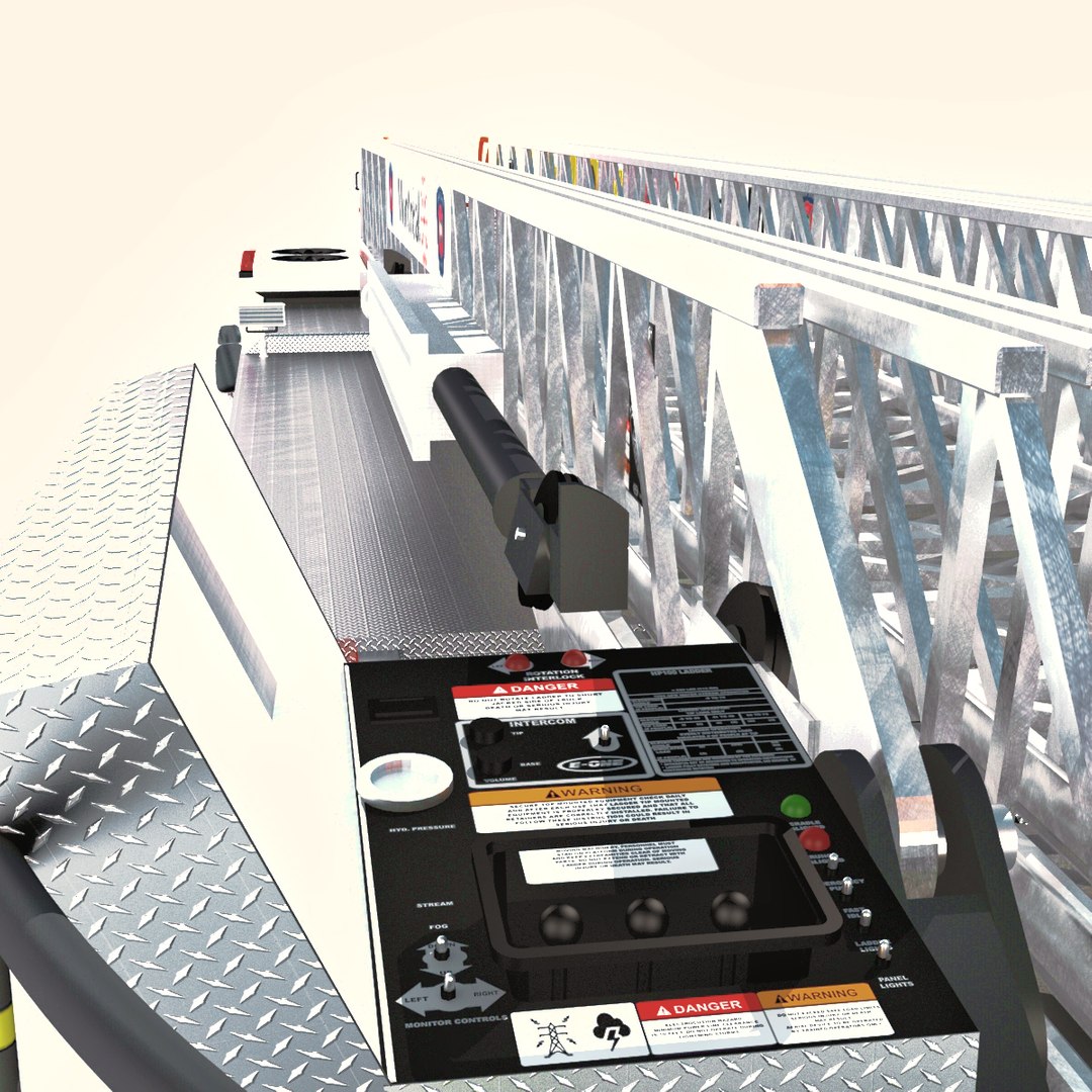 Aerial Ladder Model - TurboSquid 1221310