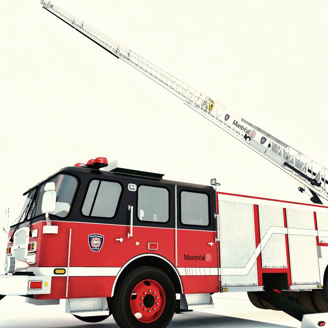 Aerial Ladder Model - TurboSquid 1221310