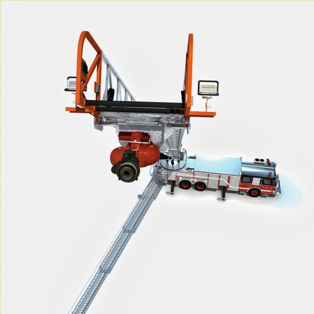 Aerial Ladder Model - TurboSquid 1221310