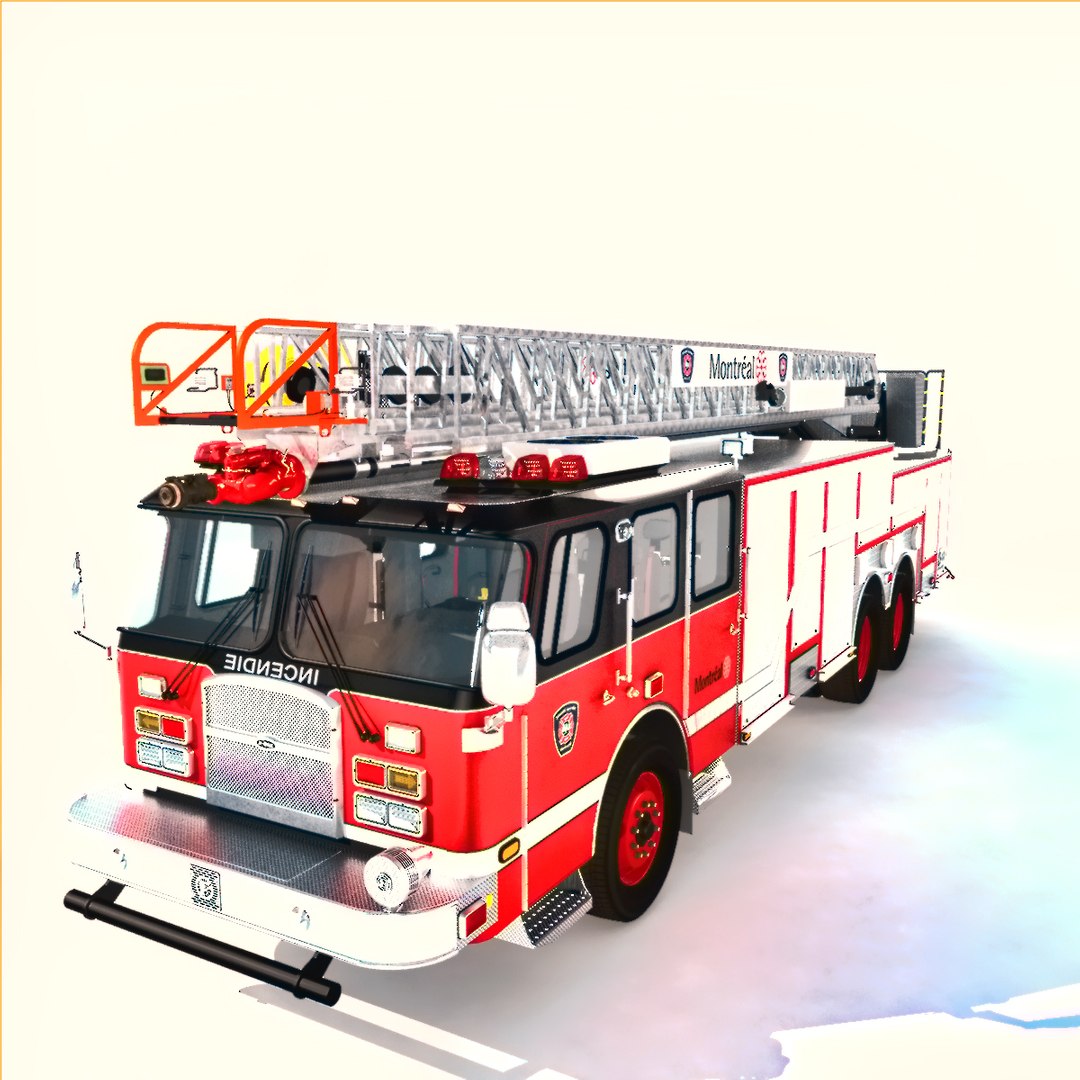 Aerial Ladder Model - TurboSquid 1221310