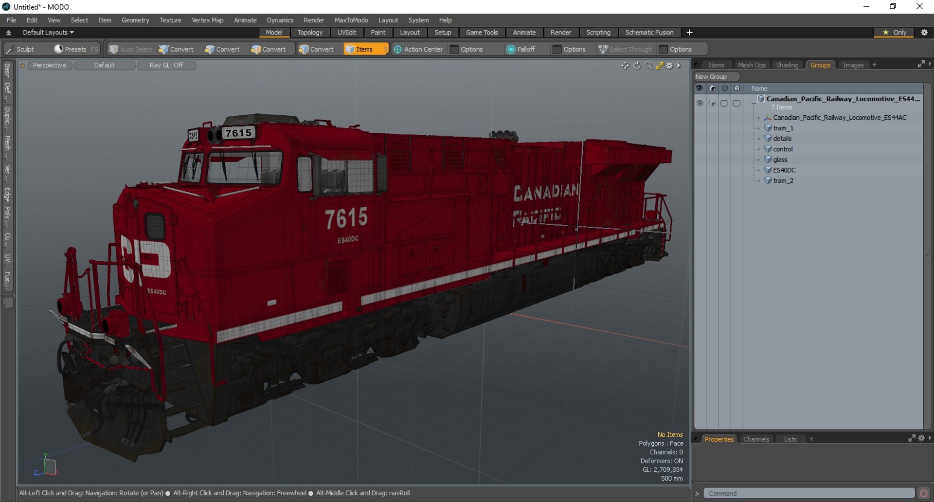Canadian Pacific Railway Locomotive ES44AC 3D Model - TurboSquid 2207120