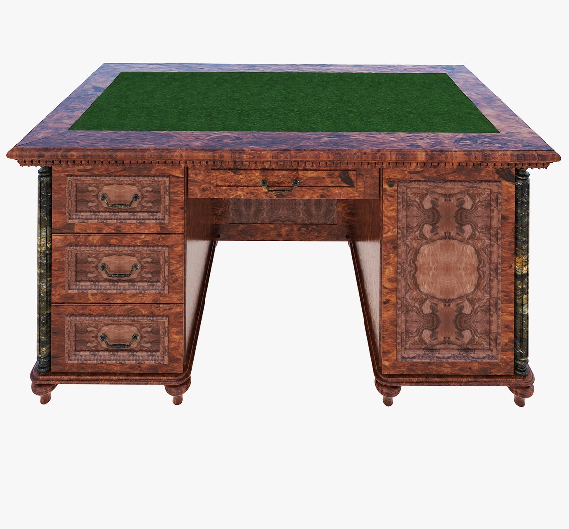 3D Luxury Writing Table Model - TurboSquid 1304189