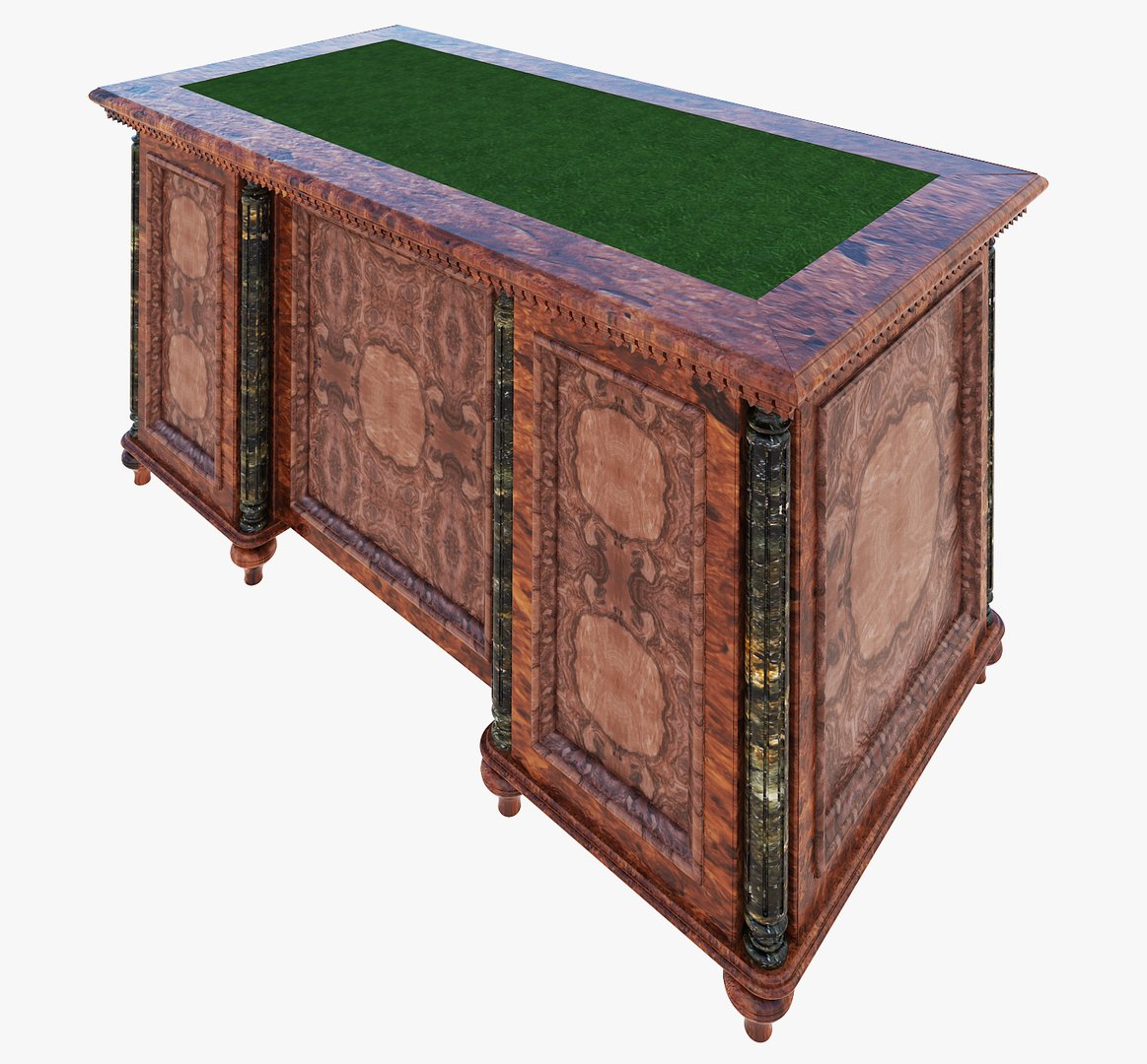 3D Luxury Writing Table Model - TurboSquid 1304189