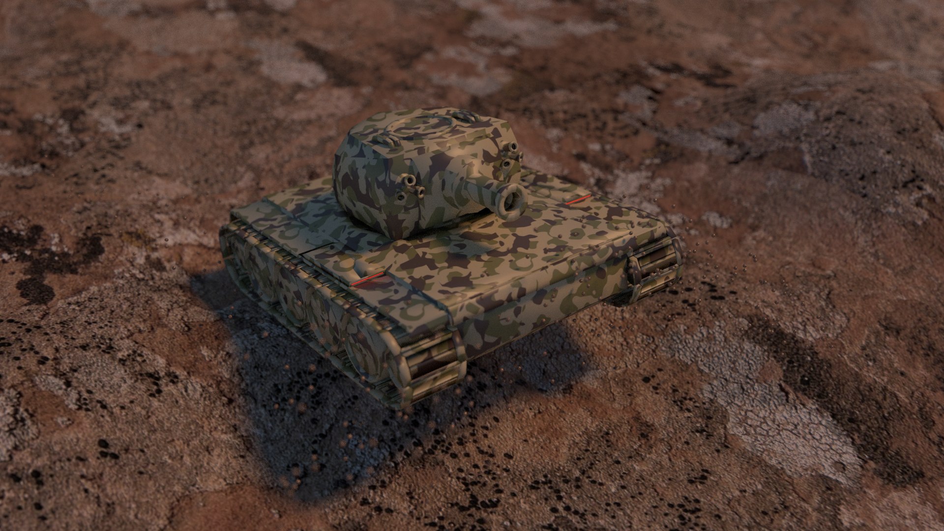 toy tank 3d model