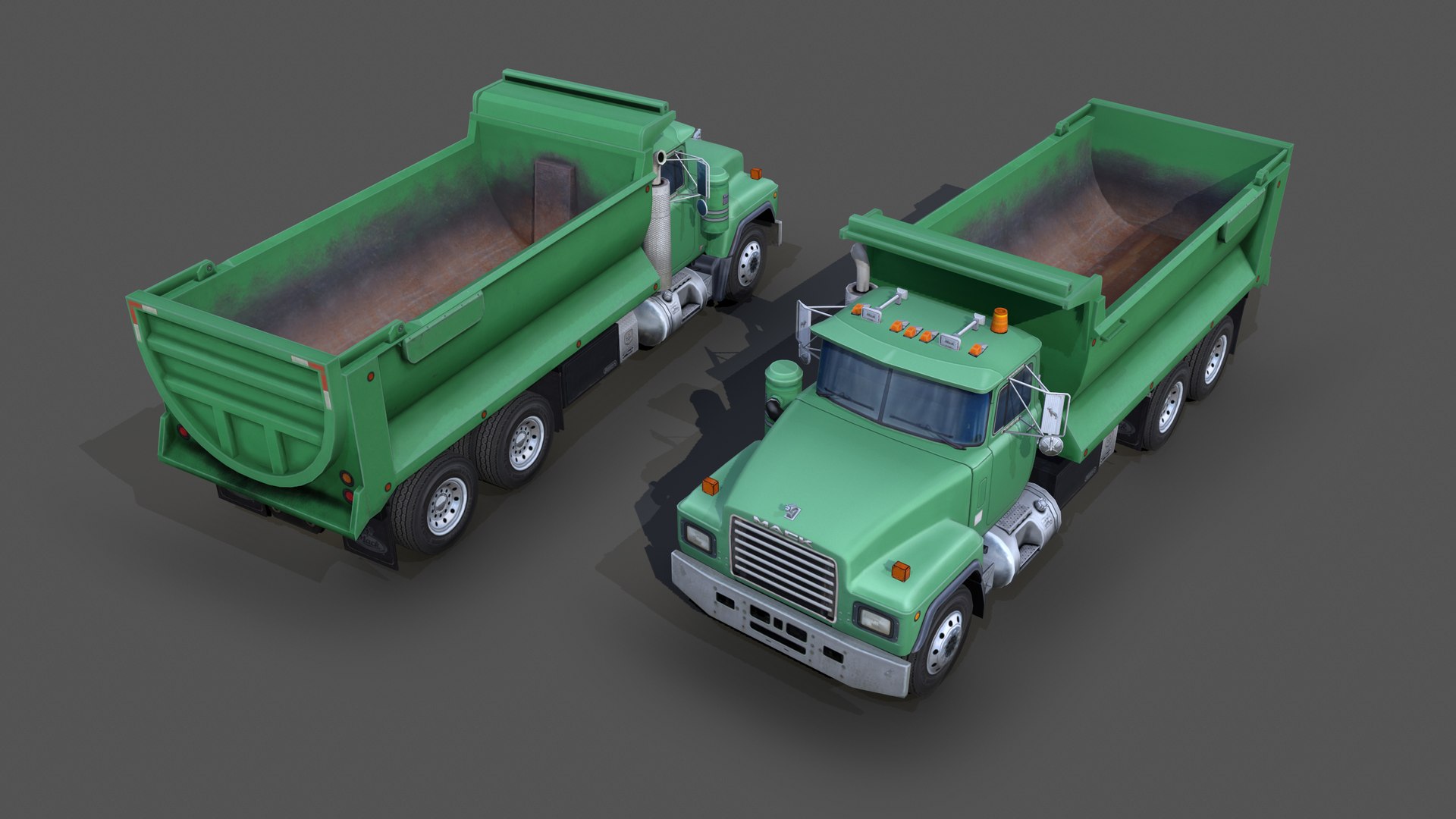3D Mack RD688S Dump truck s09 1997 model - TurboSquid 1905251