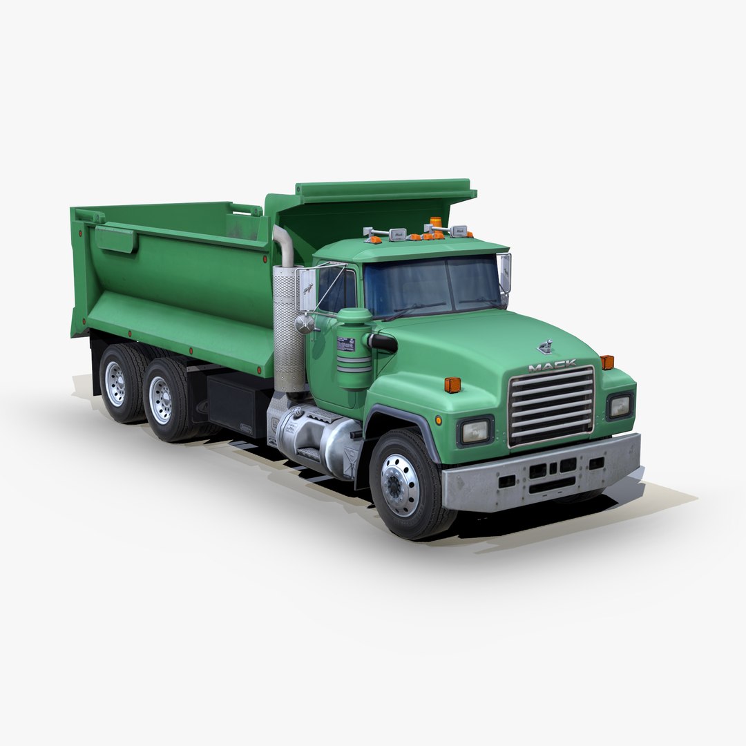 3D Mack RD688S Dump truck s09 1997 model - TurboSquid 1905251