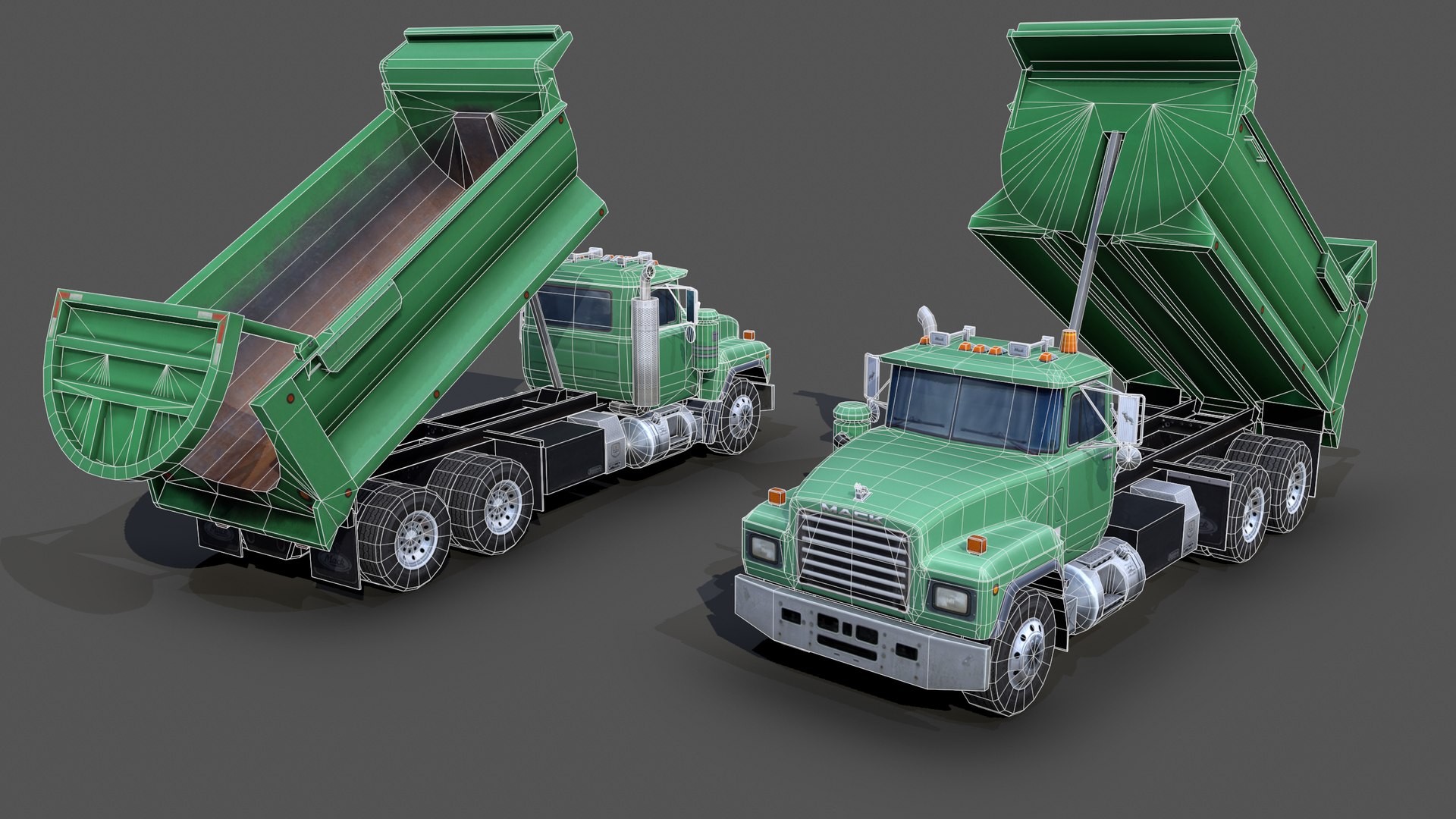 3D Mack RD688S Dump truck s09 1997 model - TurboSquid 1905251