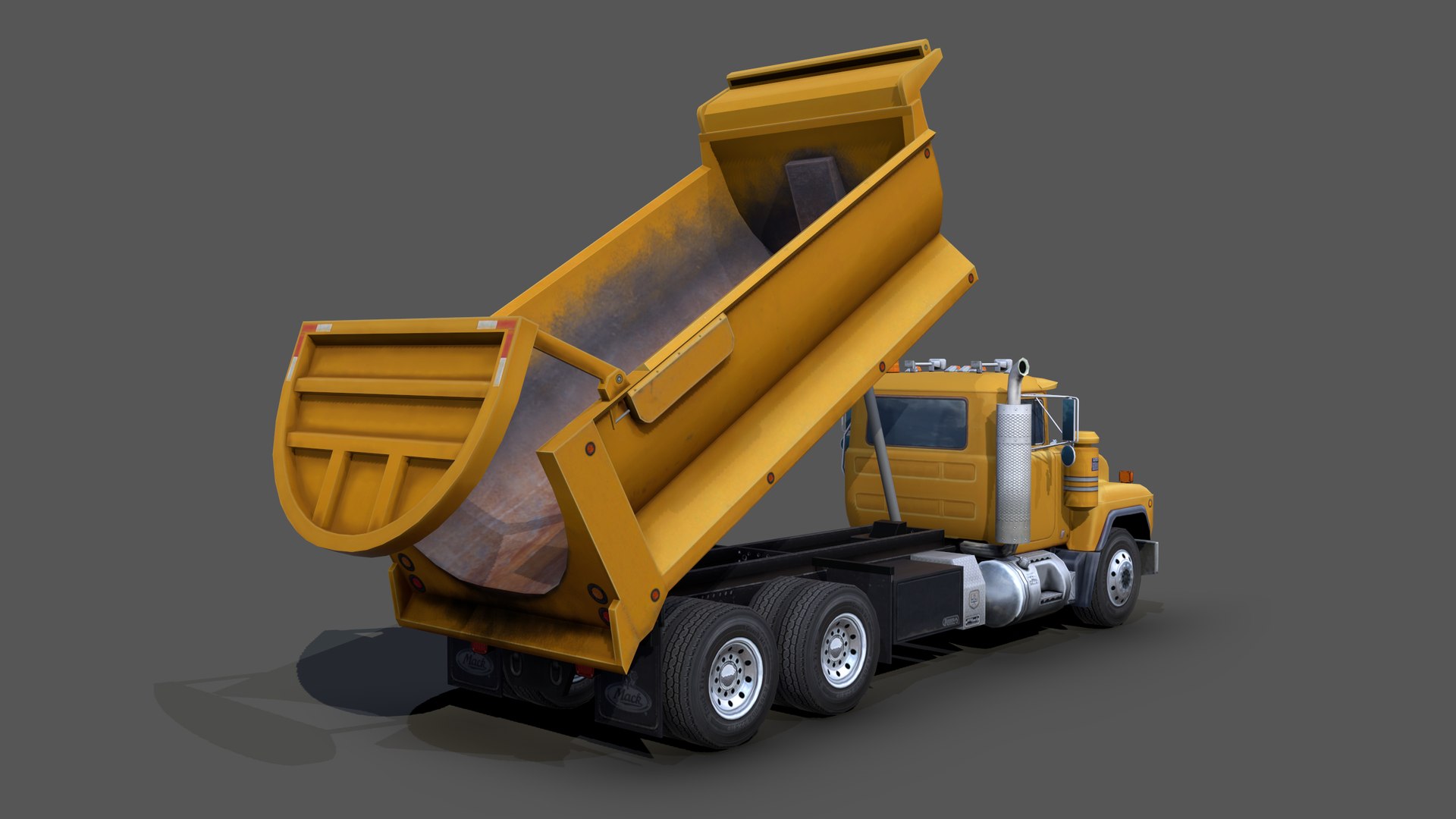 3D Mack RD688S Dump truck s09 1997 model - TurboSquid 1905251