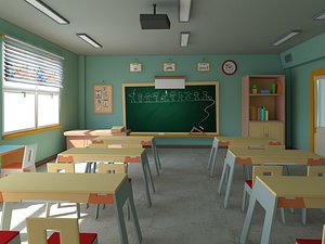 Classroom Blender Models for Download | TurboSquid