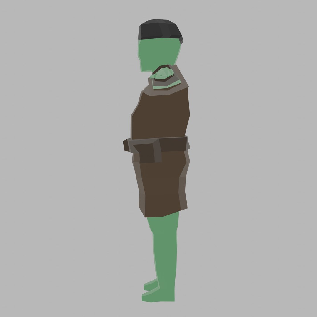 Low Poly Ork Rigged 2 3D - TurboSquid 2169180