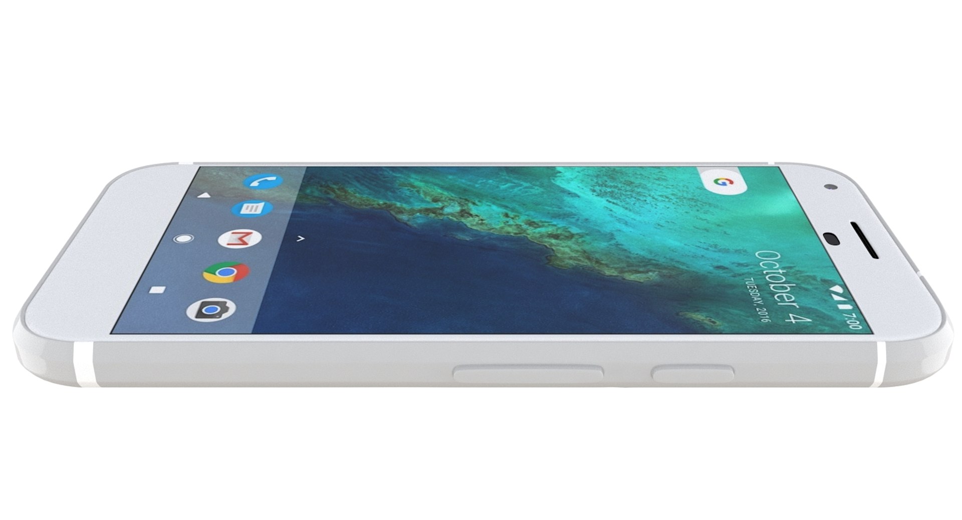 3d google pixel silver