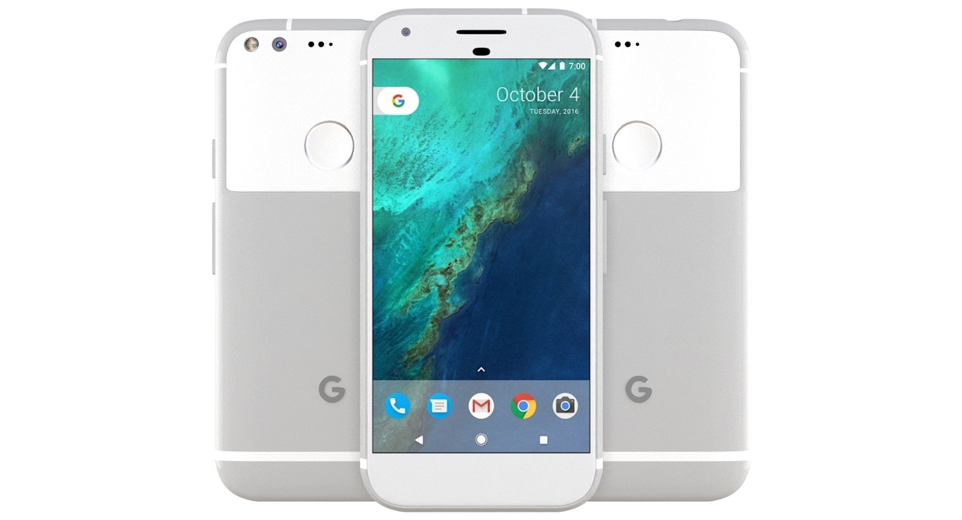 3d google pixel silver