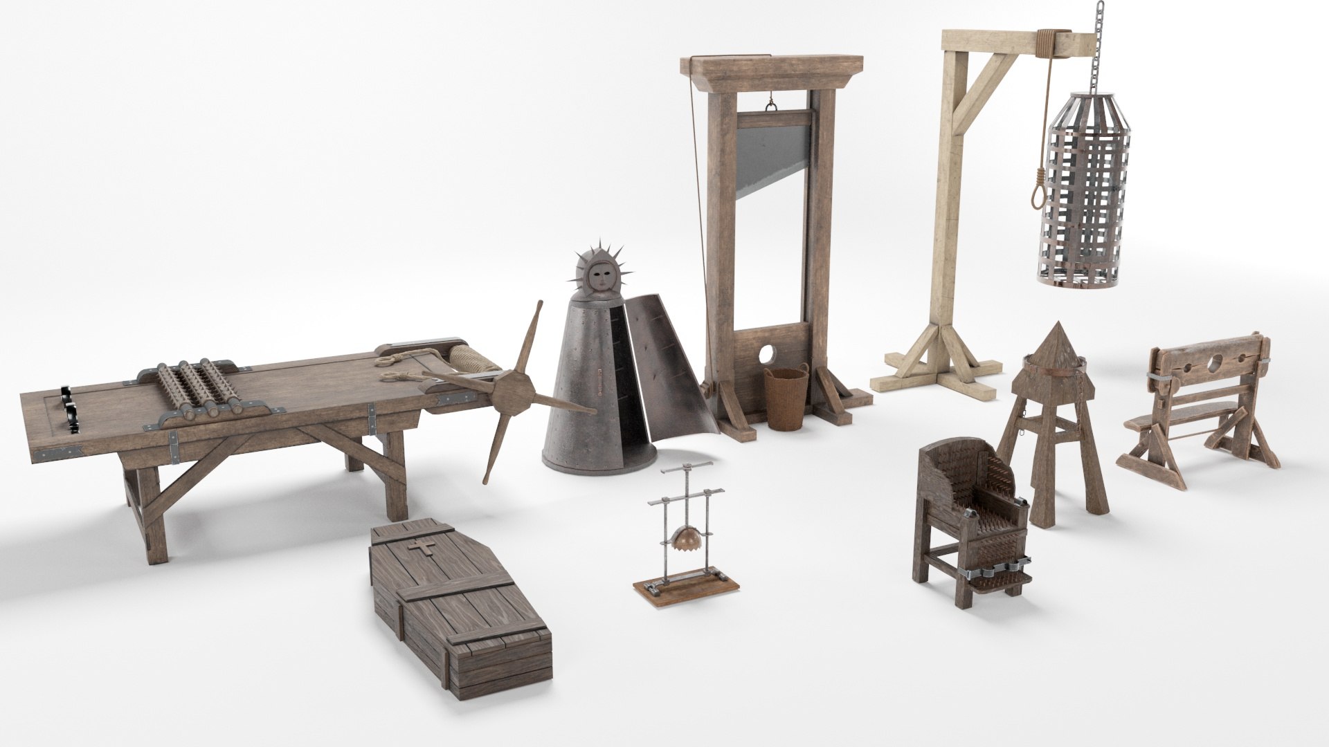 3D model Medieval Torture Instruments - TurboSquid 2011361