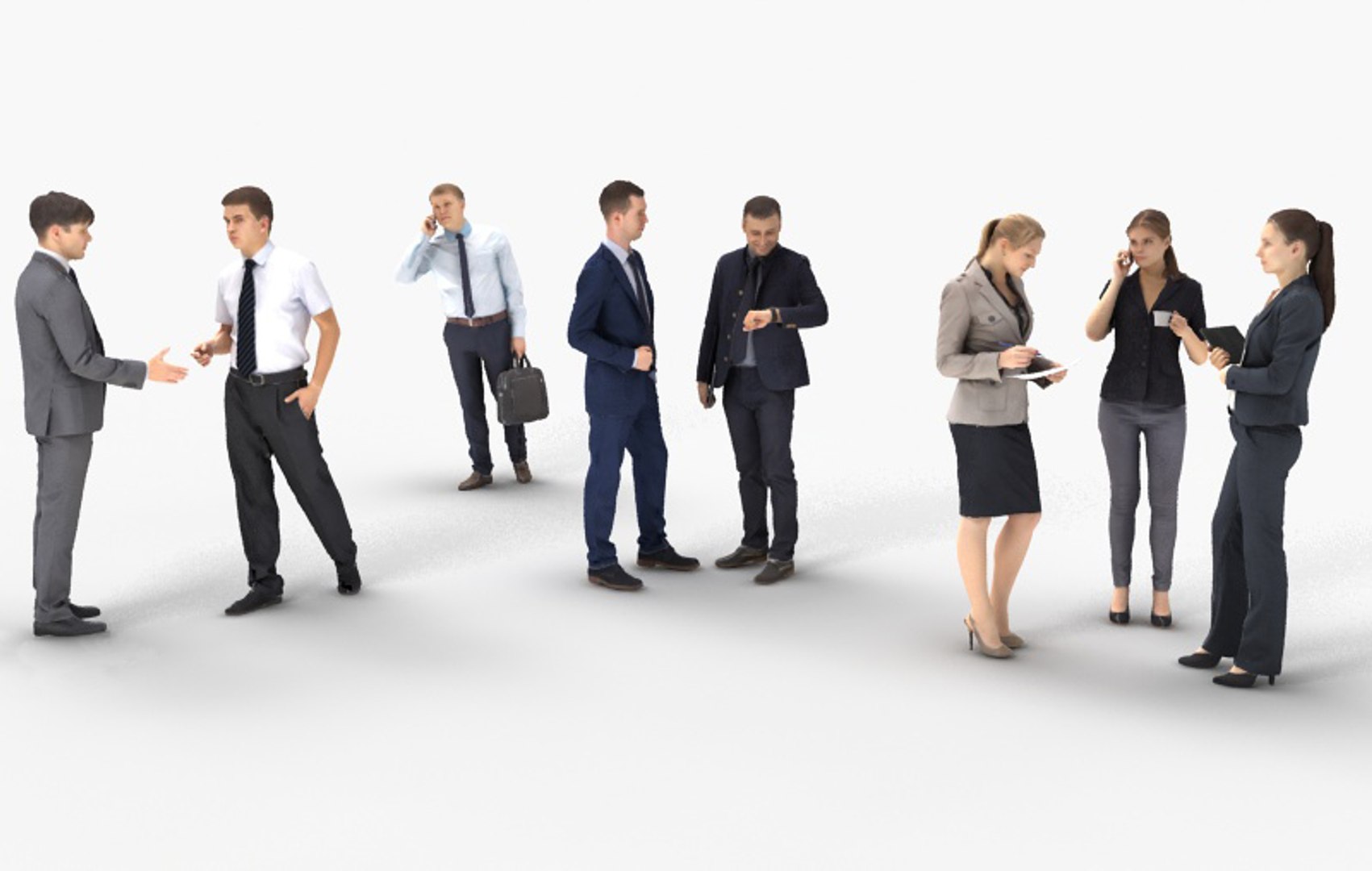 architectural people 3d model