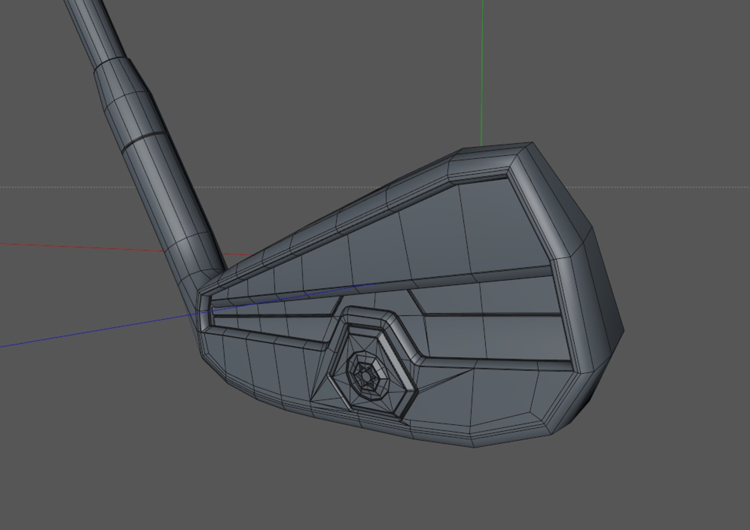 3d golf iron model