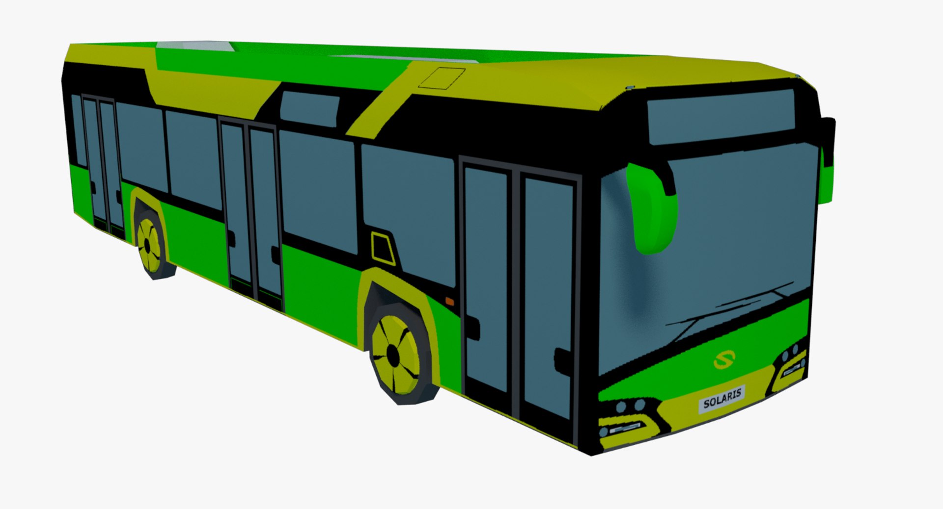 3D Model Low-poly Solaris Urbino - TurboSquid 1238685