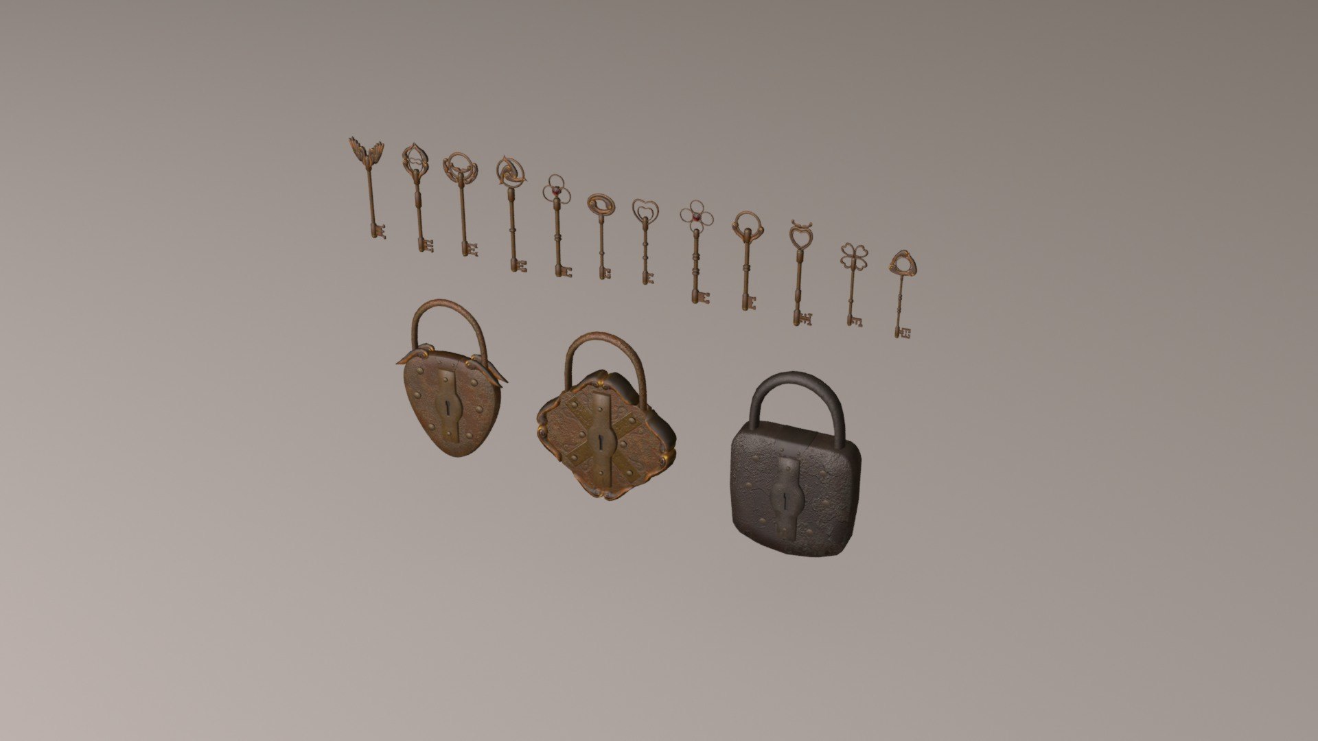 3D Key Lock Model - TurboSquid 1672437