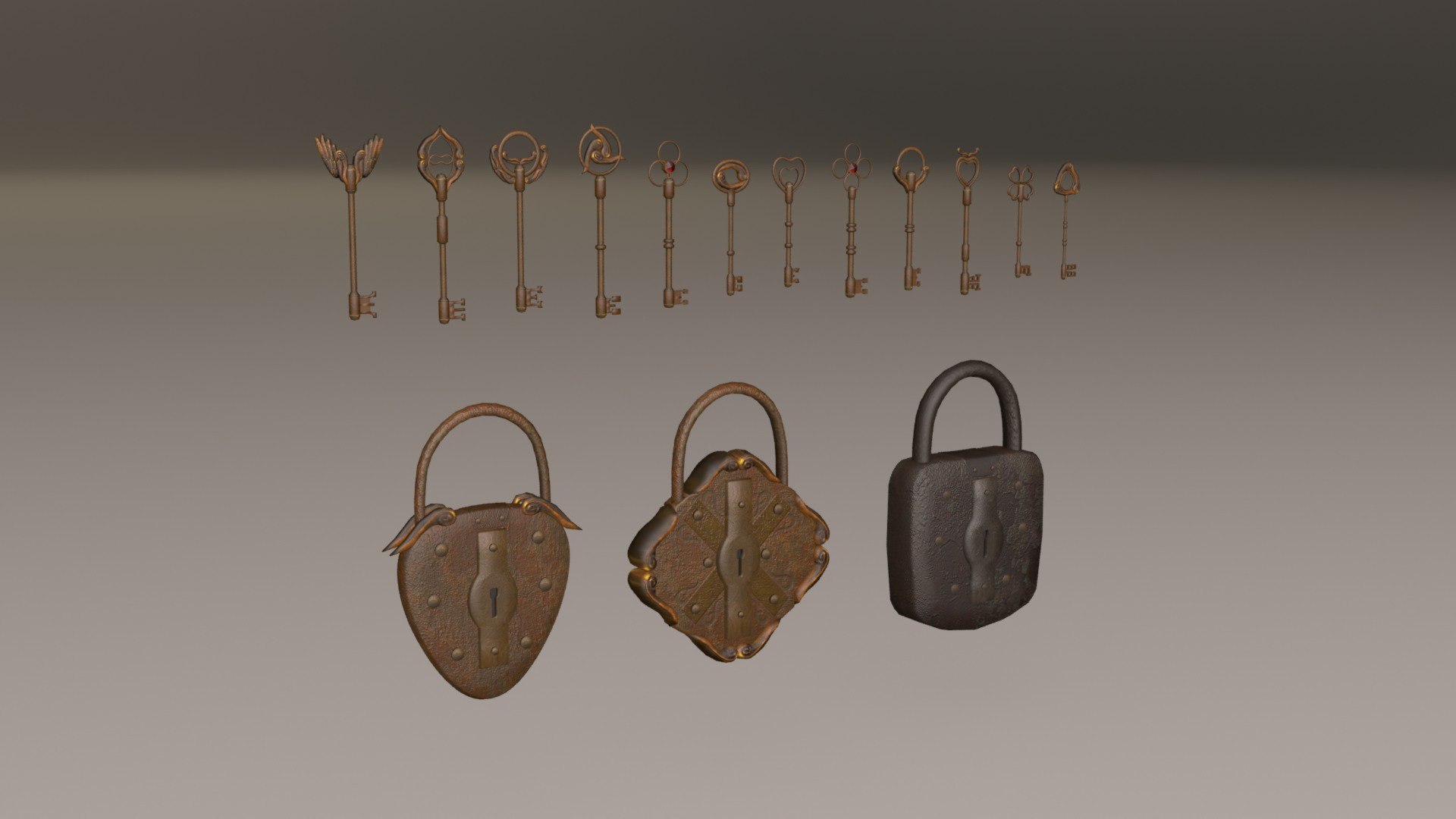 3D Key Lock Model - TurboSquid 1672437