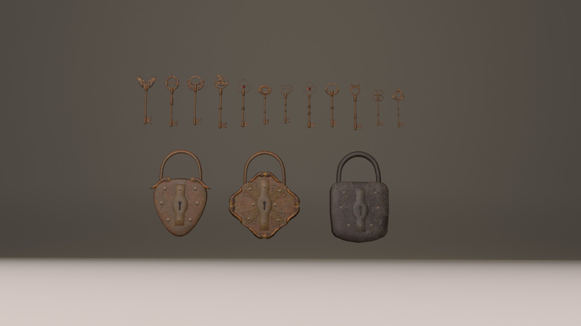 3D Key Lock Model - TurboSquid 1672437