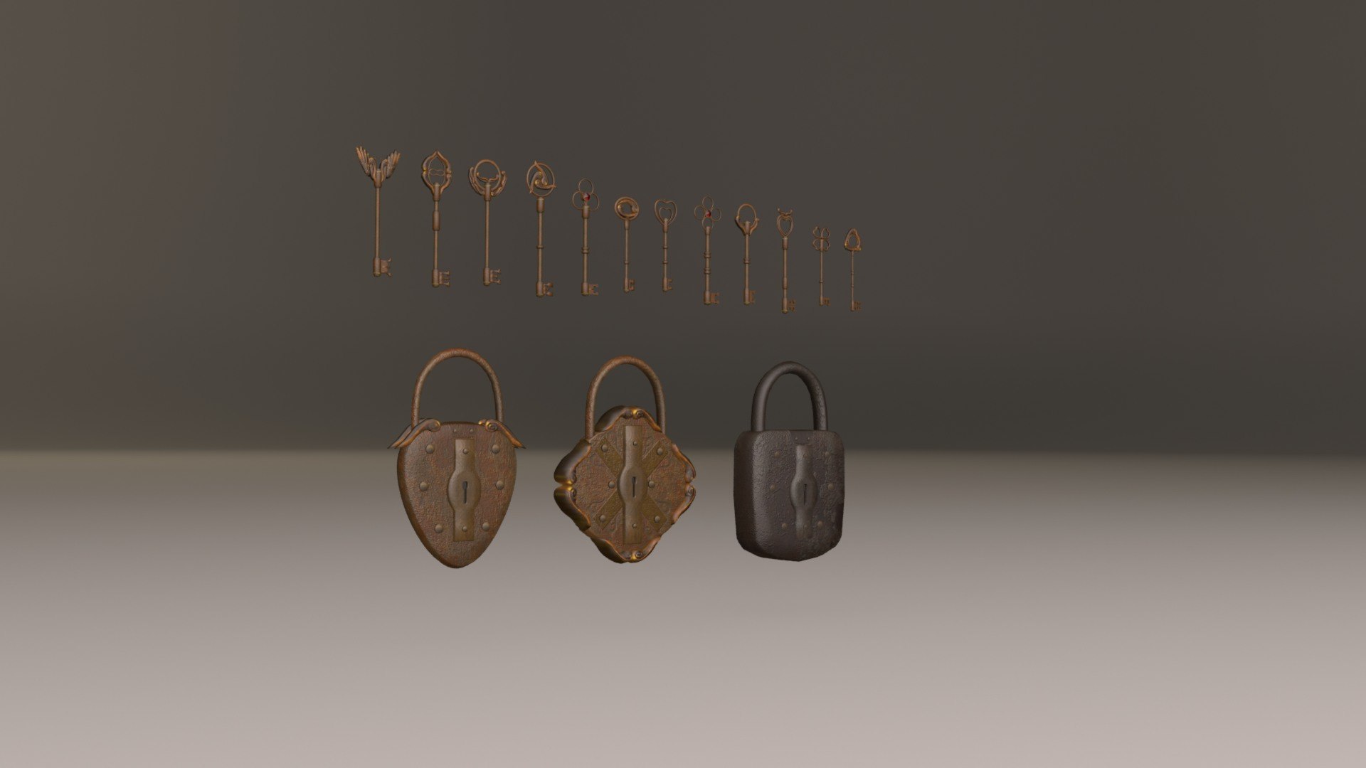 3D Key Lock Model - TurboSquid 1672437