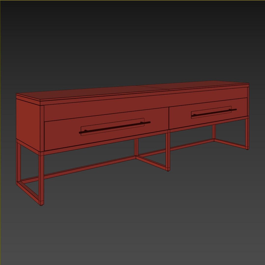 3D Slettvoll Zander TV Stend 3D Model - TurboSquid 2064784