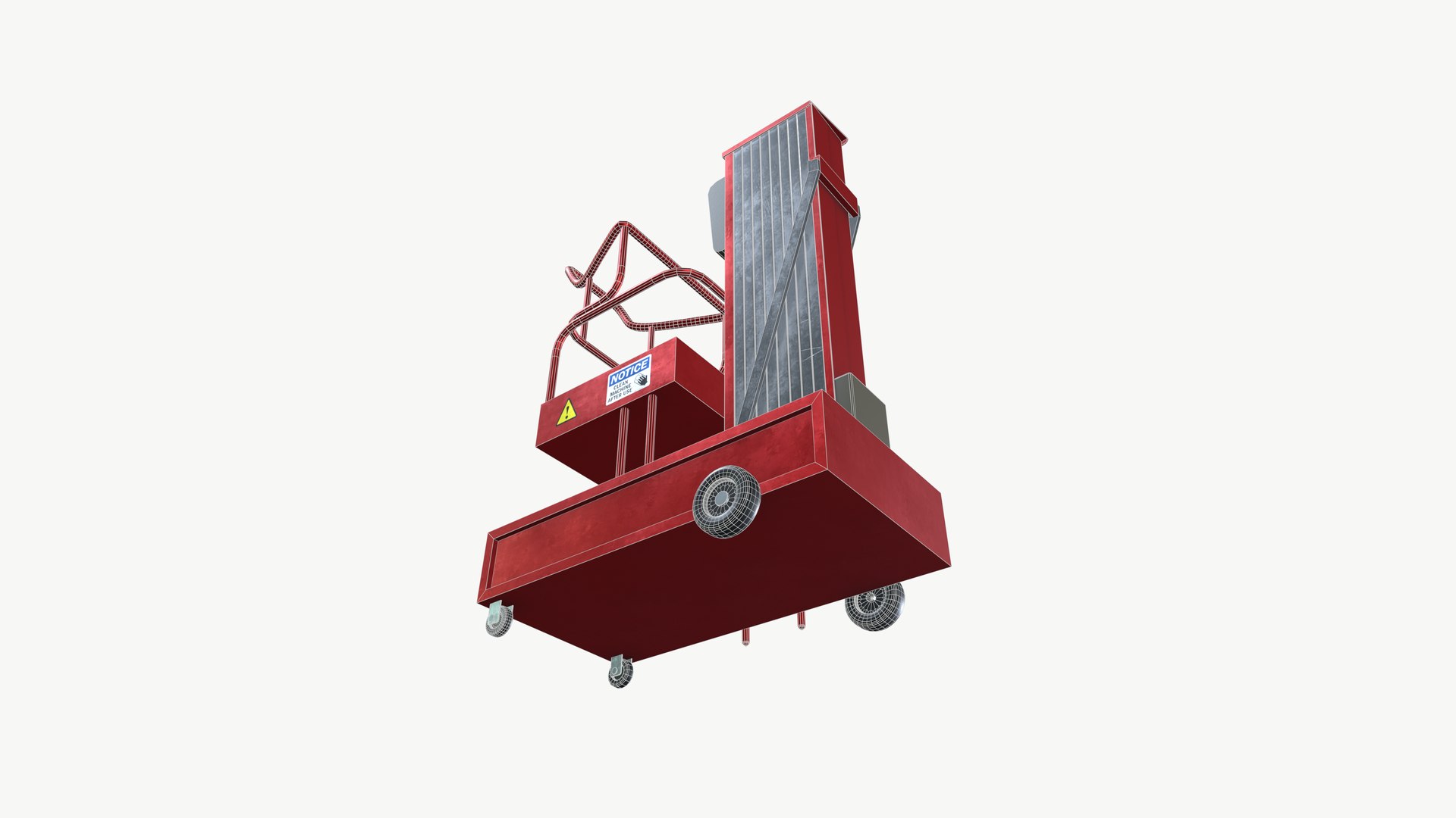 3D Cleaner Machine Model - TurboSquid 2260292