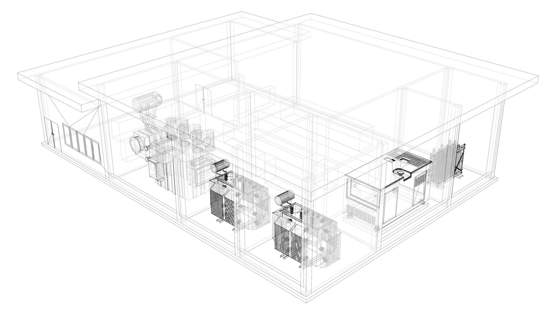 Industrial Building - Transformer Room 3D Model - TurboSquid 2051034