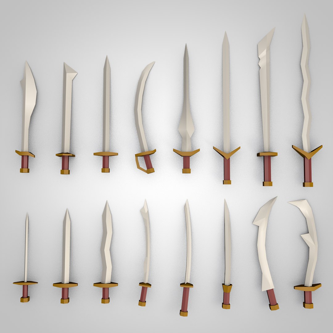 Swords 3D Model - TurboSquid 1566219