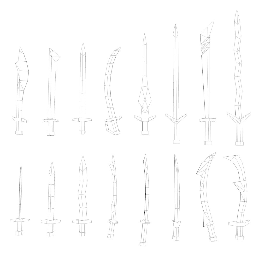 Swords 3D Model - TurboSquid 1566219