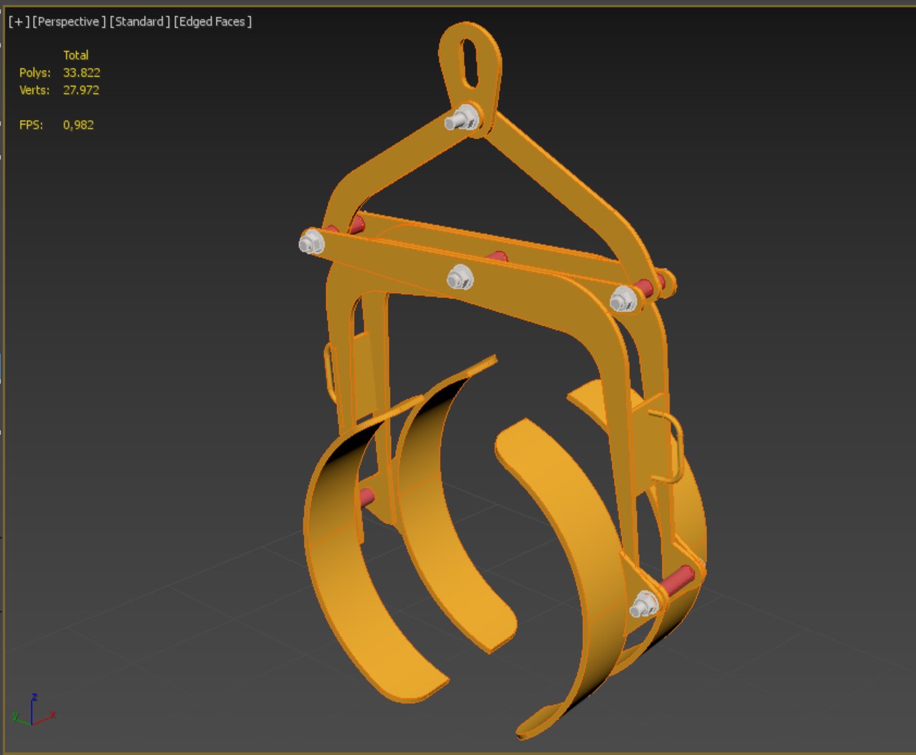 3D HORIZONTAL DRUM LIFTER TONGS SCISSOR GRIPPER LIFTING CLAMP GRAB ...