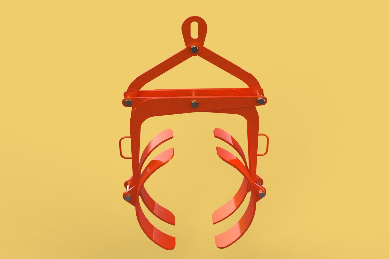 3D HORIZONTAL DRUM LIFTER TONGS SCISSOR GRIPPER LIFTING CLAMP GRAB ...