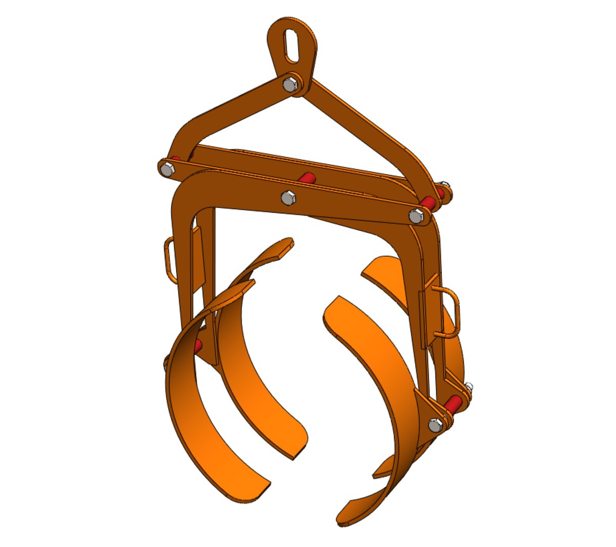 3D HORIZONTAL DRUM LIFTER TONGS SCISSOR GRIPPER LIFTING CLAMP GRAB ...