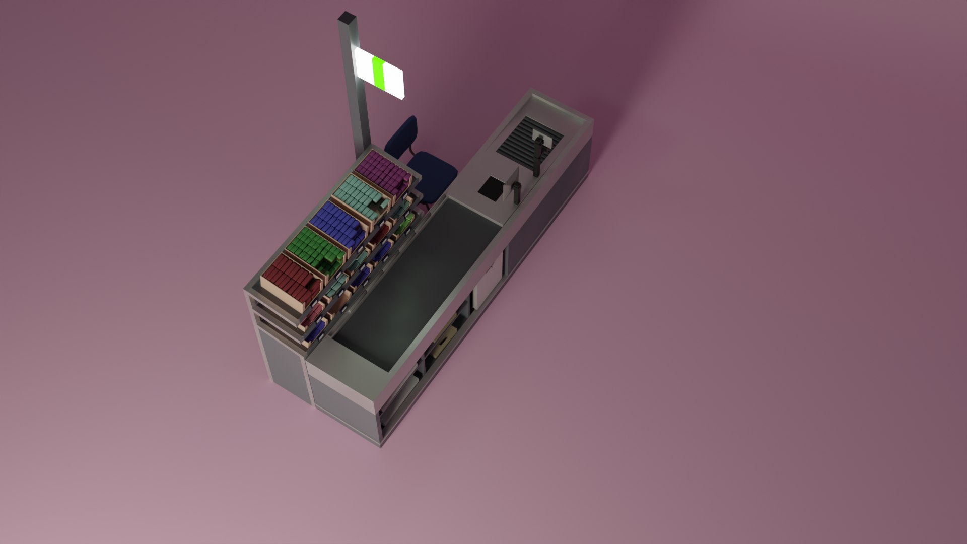 Supermarket Checkout Model Turbosquid 2005233