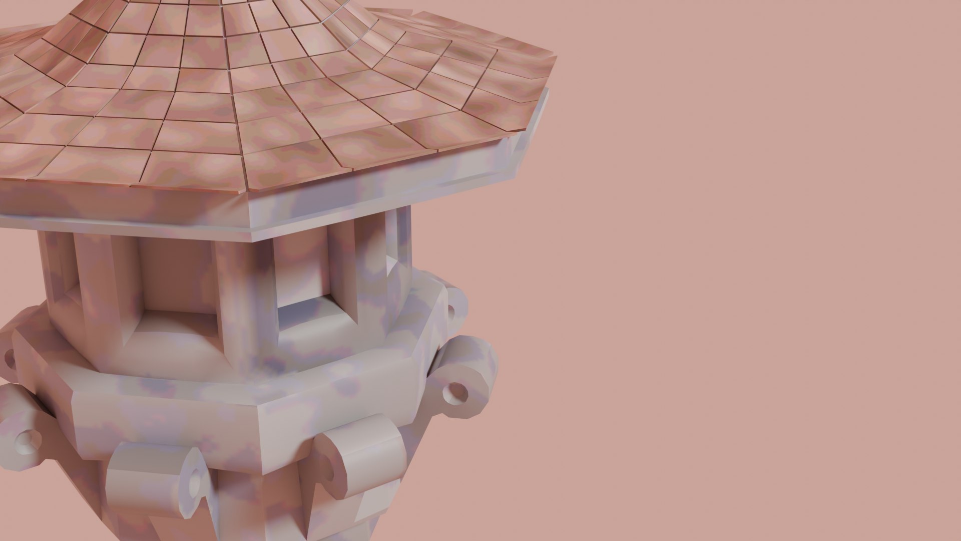 Generic Asian Outdoor Pillar 3D Model - TurboSquid 2196028