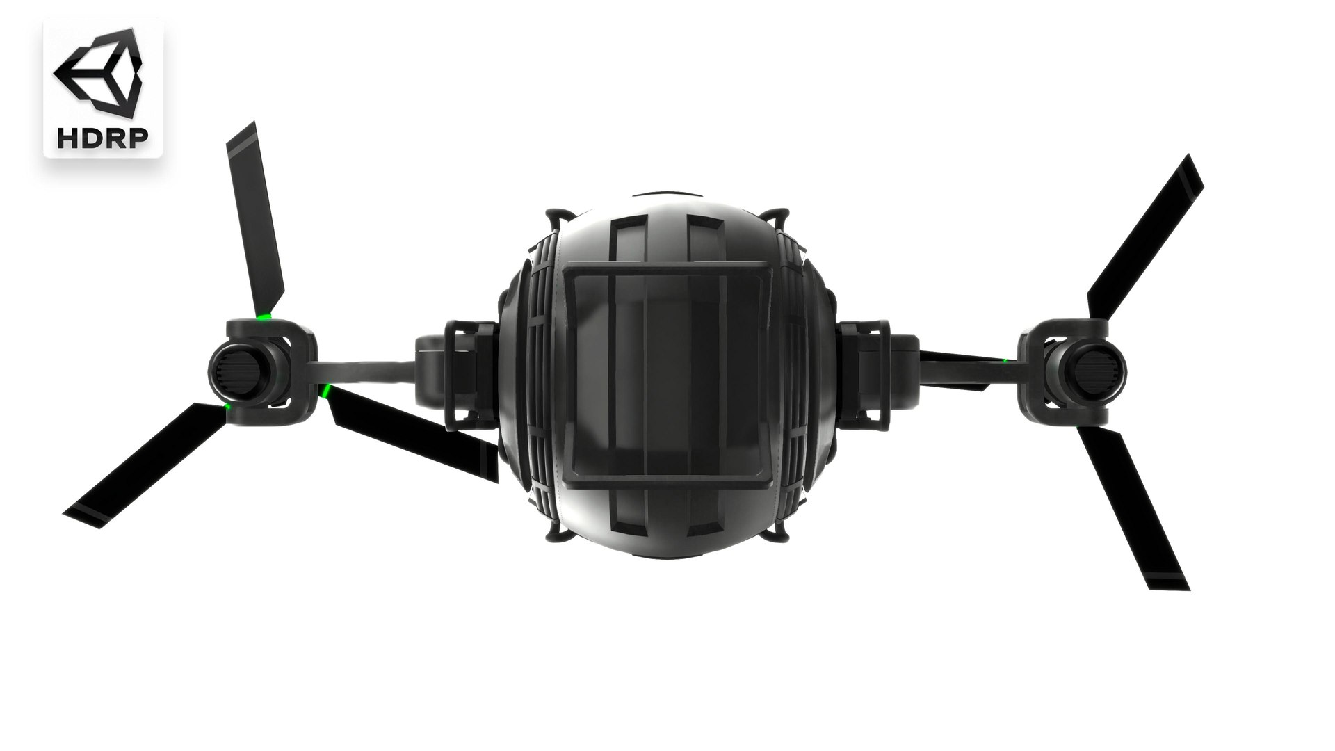 Futuristic Autonomous Cargo Drone Unity Hdrp 3D Model - TurboSquid 2209940