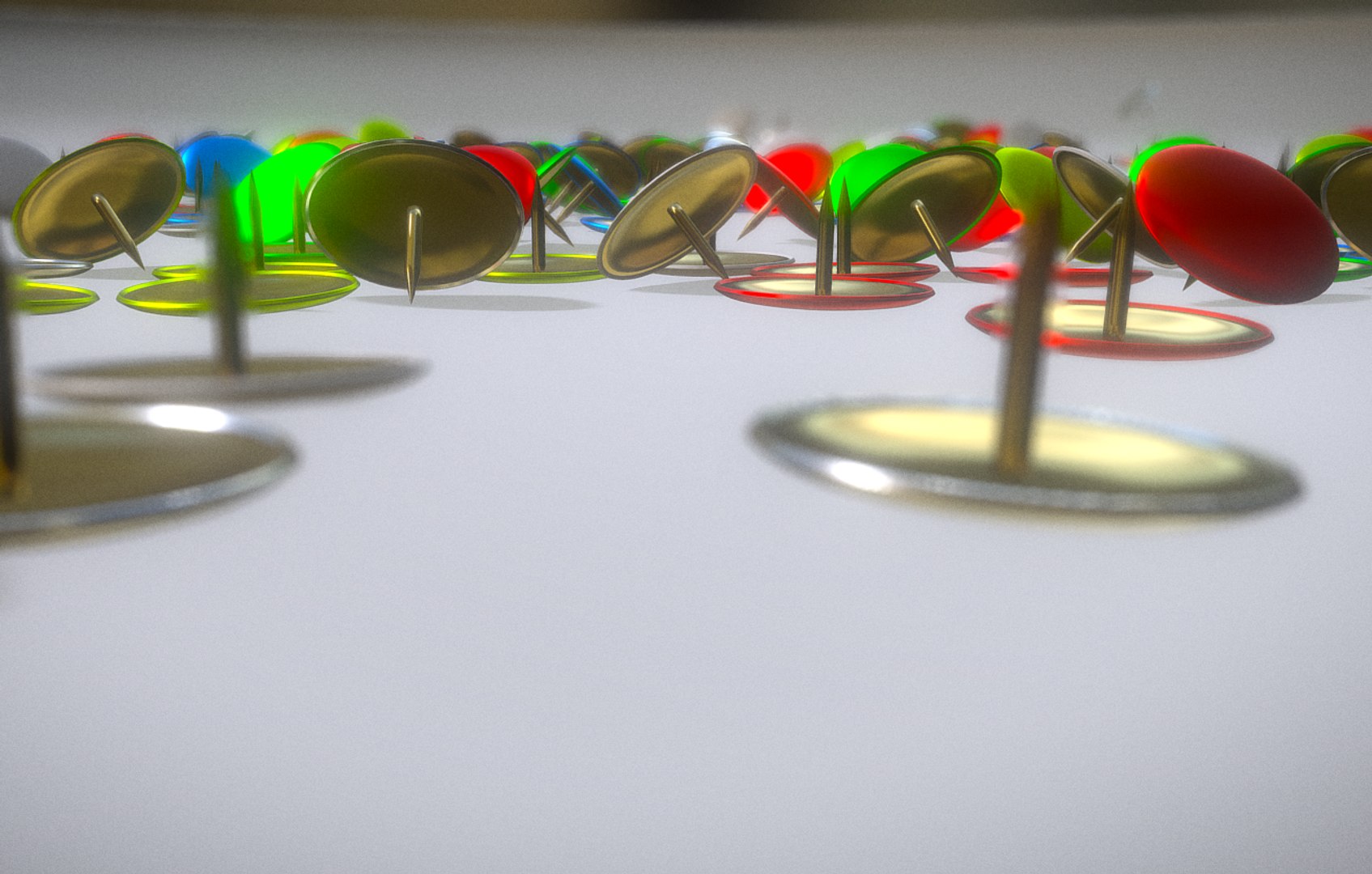 3d model thumbtacks office